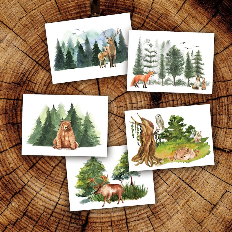 Nature Birthday Card - Etsy