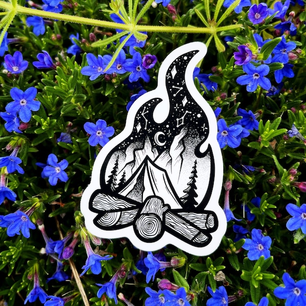 Camping Stickers - Etsy