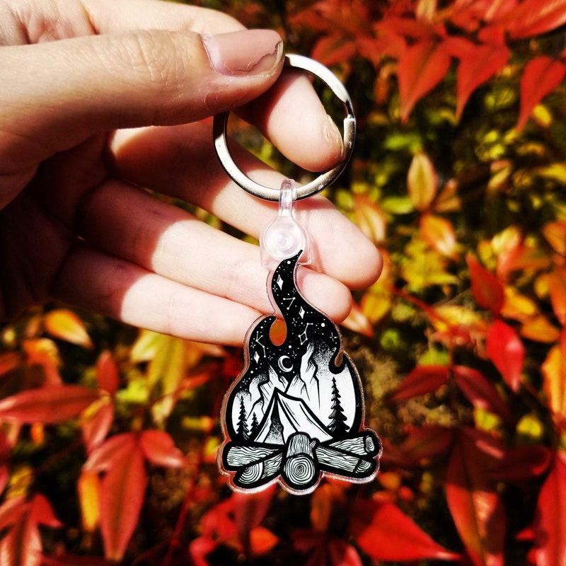 Mountain Keychain - Etsy