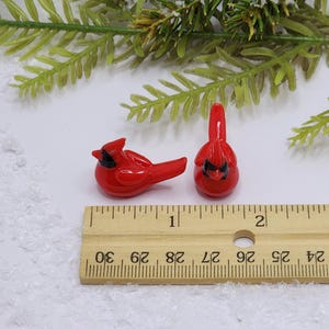 Miniature Cardinals,christmas Miniatures,christmas Craft Supply,fairy ...