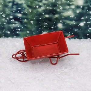 Miniature Wheelbarrow,metal,dollhouse Miniature,fairy Garden Accessory ...