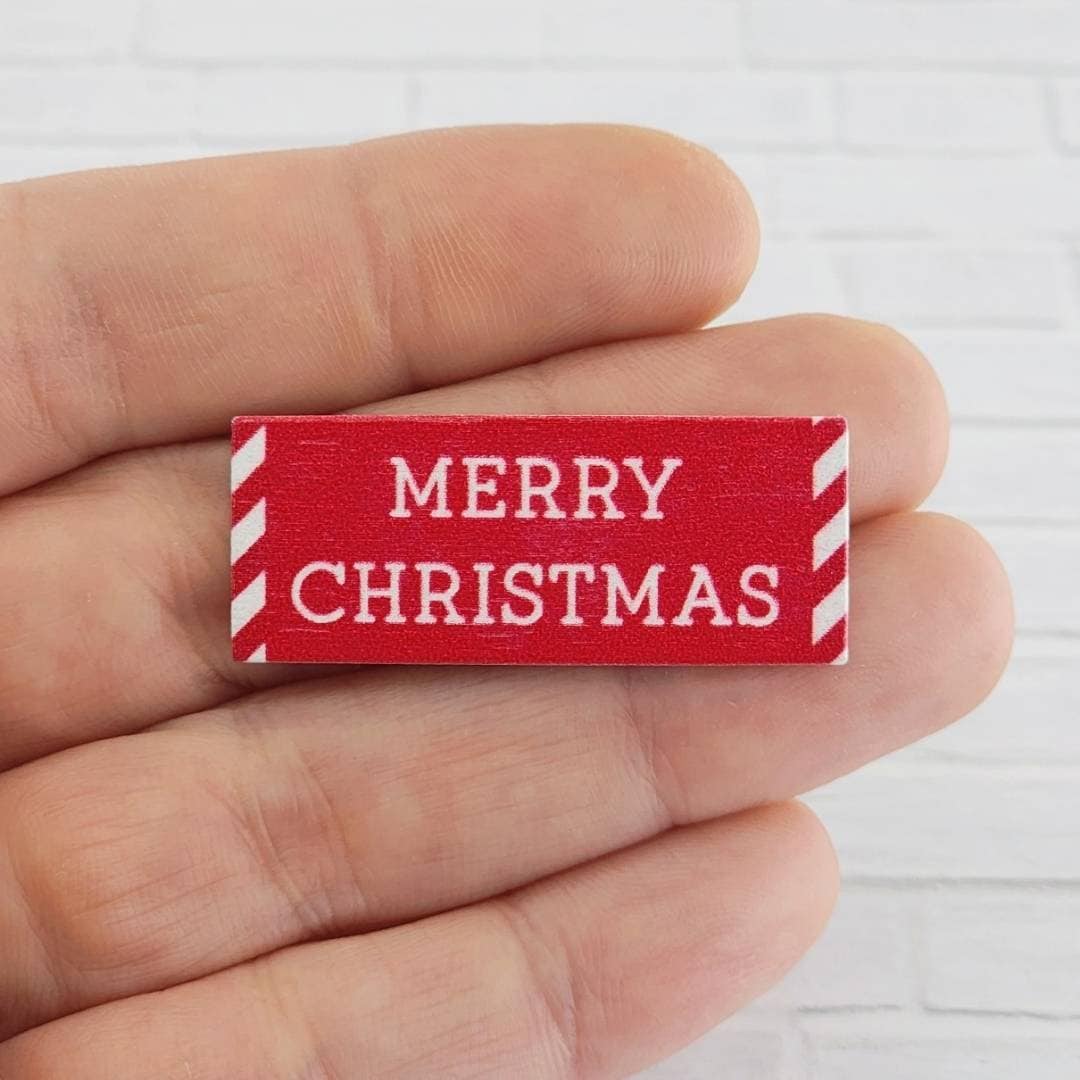 Miniature Christmas Sign,dollhouse Christmas,fairy Garden Accessories ...