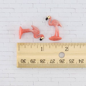 Tiny Flamingos,beach Miniatures,terrarium Supplies,beach Diorama ...