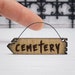 Miniature Cemetery Sign,1:12 Scale,dollhouse Halloween,halloween ...