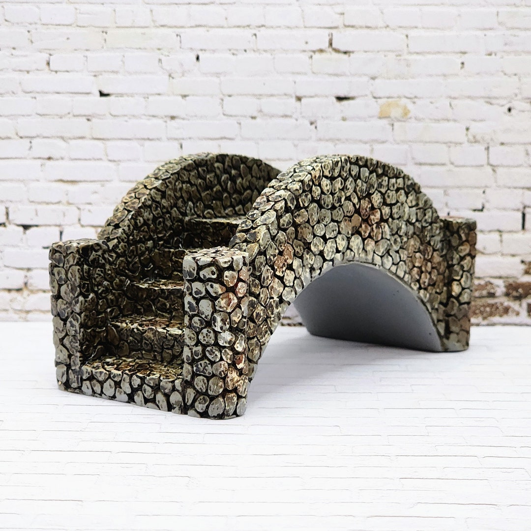 Miniature Aged Stone Bridge,1:12 Scale,stone Walkway,steps,stone ...
