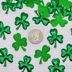 Miniature Shamrocks,clovers,fabric,shamrock Embellishments,st Patrick's ...