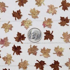 Miniature Maple Leaves,brown,dollhouse Miniature Leaves,1:12 Scale ...
