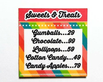 Candy Shop Menu - Etsy