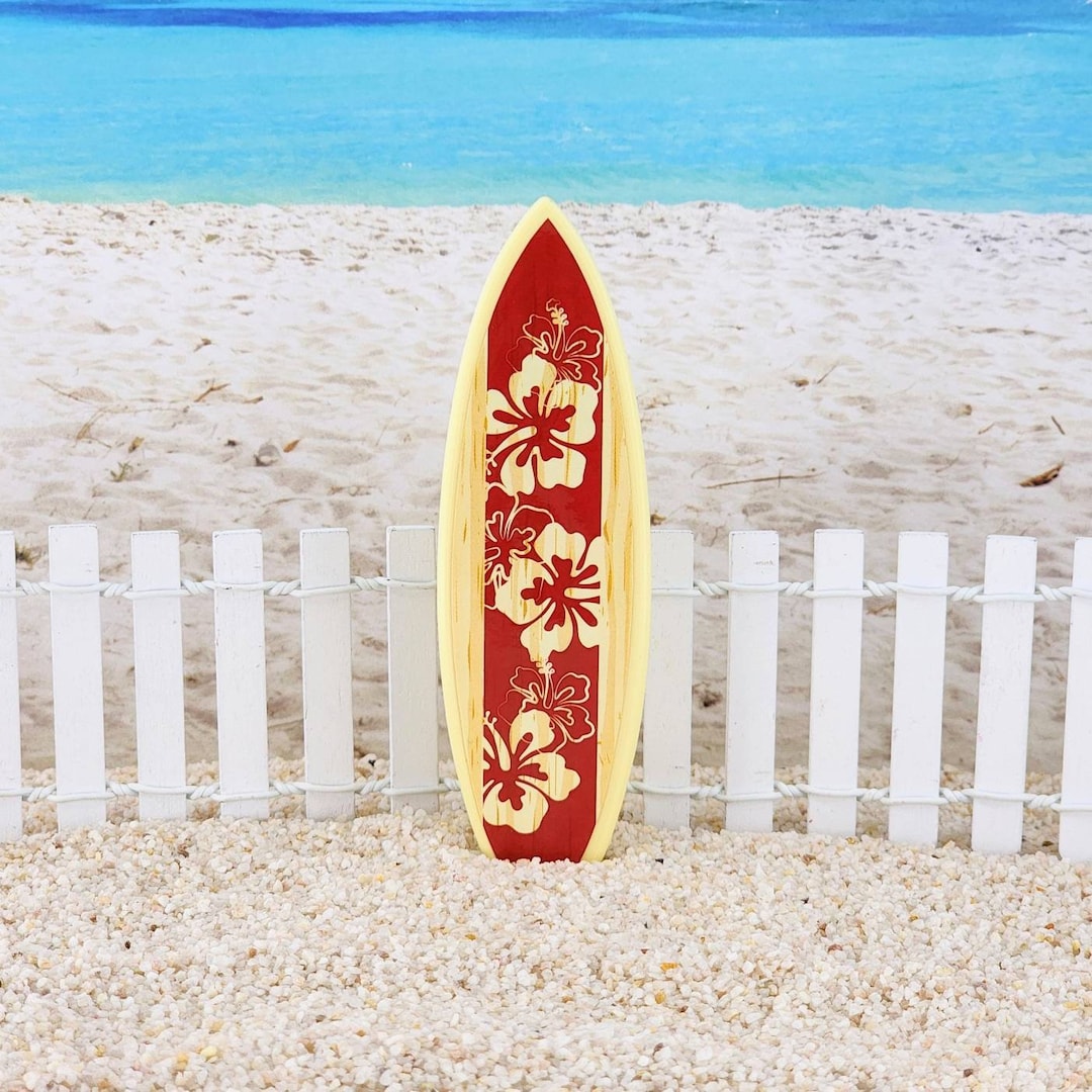 Miniature Surfboard,beach Miniatures,dollhouse Miniatures,beach Cake ...