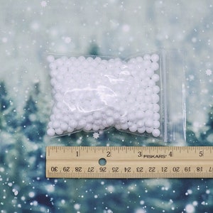 Mini Snowballs,glittered Miniature Snowballs,dollhouse Christmas ...