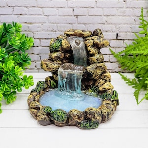 Miniature Waterfall,miniature Fountain,pond,fairy Garden Accessory ...