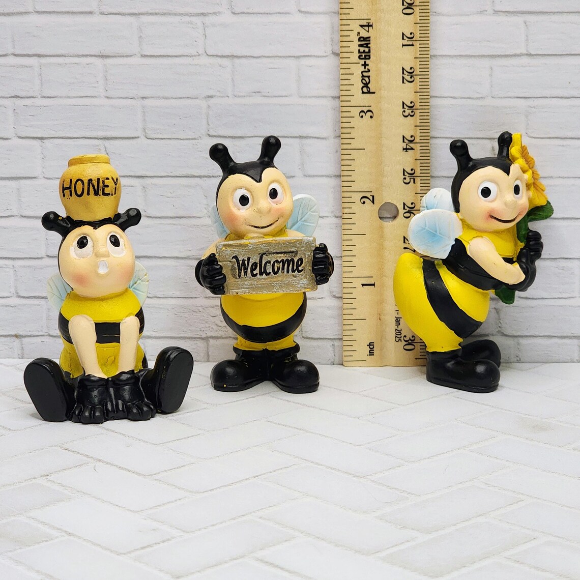 Mini Bee Figurine,bumblebee,fairy Garden Accessory,miniature Garden ...