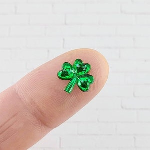 10/20/40 Tiny Shamrocks,miniature Shamrock Embellishments,clovers ...