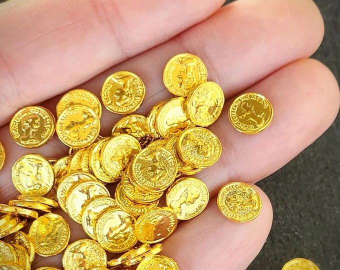 Tiny Gold Coins,st.patricks Day Miniatures,miniature Coins,pirate Coins ...