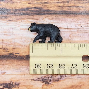Miniature Black Bear,micro Bear,tiny Bear Figurine,terrarium Supplies ...