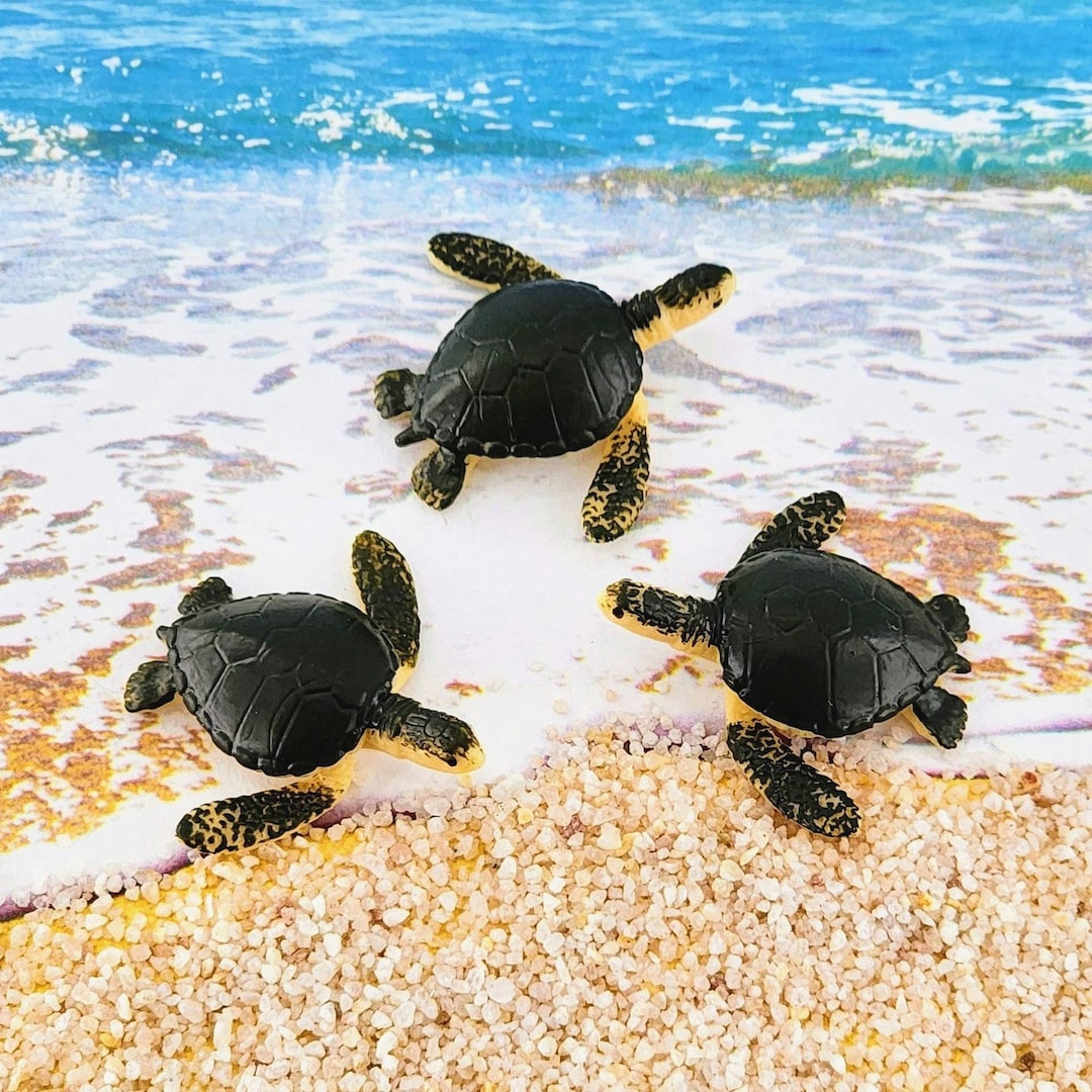 Miniature Sea Turtle,tiny Sea Turtle Figurine,beach Garden Supplies ...