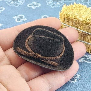 Miniature Cowboy Hat,mini Western Hat,dollhouse Cowboy,cowgirl Hat ...