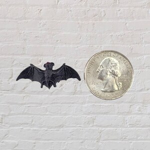 Tiny Bats,1:12 Scale Bats,halloween Miniatures,dollhouse Halloween ...