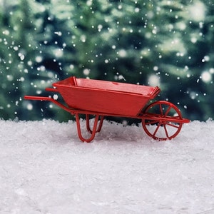 Miniature Wheelbarrow,metal,dollhouse Miniature,fairy Garden Accessory ...