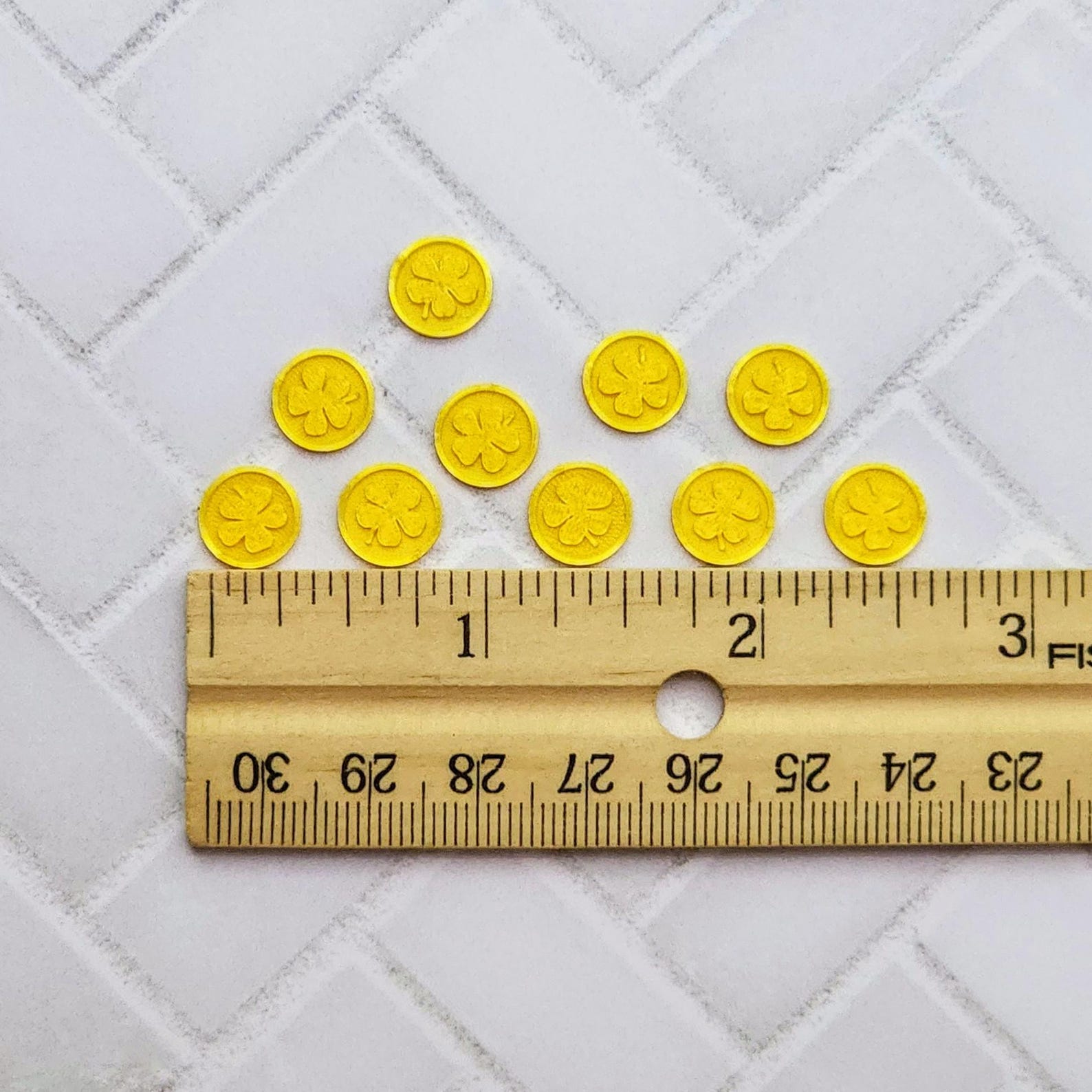 Tiny Gold Coins,10mm,st.patricks Day Coins,shamrocks,clovers,st ...