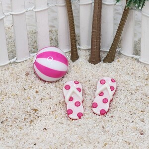 Beach Miniatures,miniature Deck Chair,mini Beach Ball,dollhouse ...
