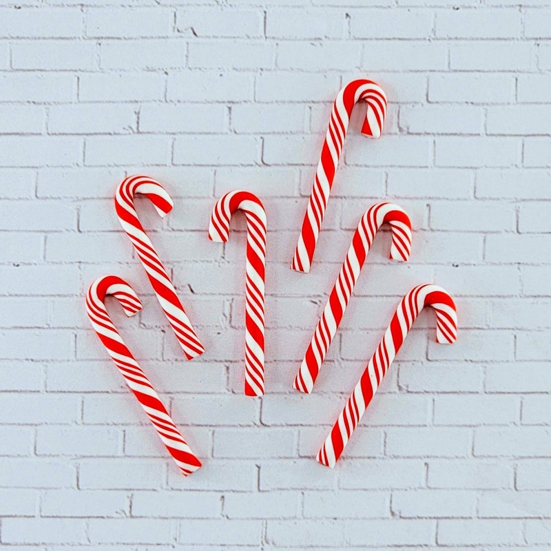 Tiny Candy Cane Glass - Etsy
