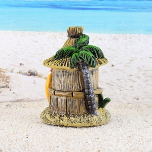 Mini Beach Hut,miniature Tiki Hut,fairy Garden Accessory,mini Beach ...