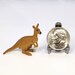Tiny Kangaroo,miniature Kangaroo Figurine,with Joey,micro Animals ...