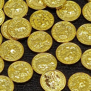Tiny Gold Coins,st.patricks Day Miniatures,miniature Coins,pirate Coins ...