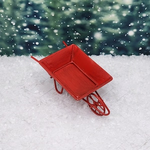 Miniature Wheelbarrow,metal,dollhouse Miniature,fairy Garden Accessory ...
