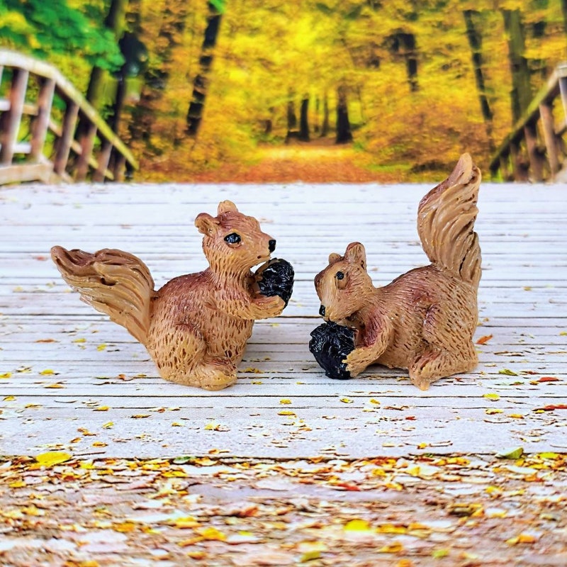 Squirrel Miniature - Etsy