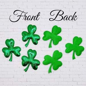 Miniature Shamrocks,clovers,fabric,shamrock Embellishments,st Patrick's ...