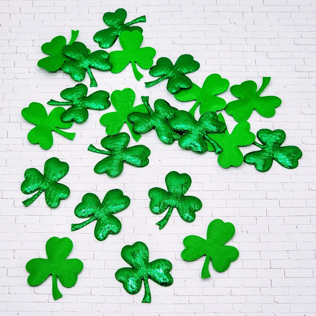 Miniature Shamrocks,clovers,fabric,shamrock Embellishments,st Patrick's ...