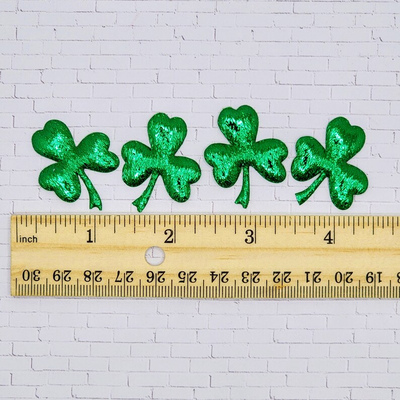 Miniature Shamrocks,clovers,fabric,shamrock Embellishments,st Patrick's ...