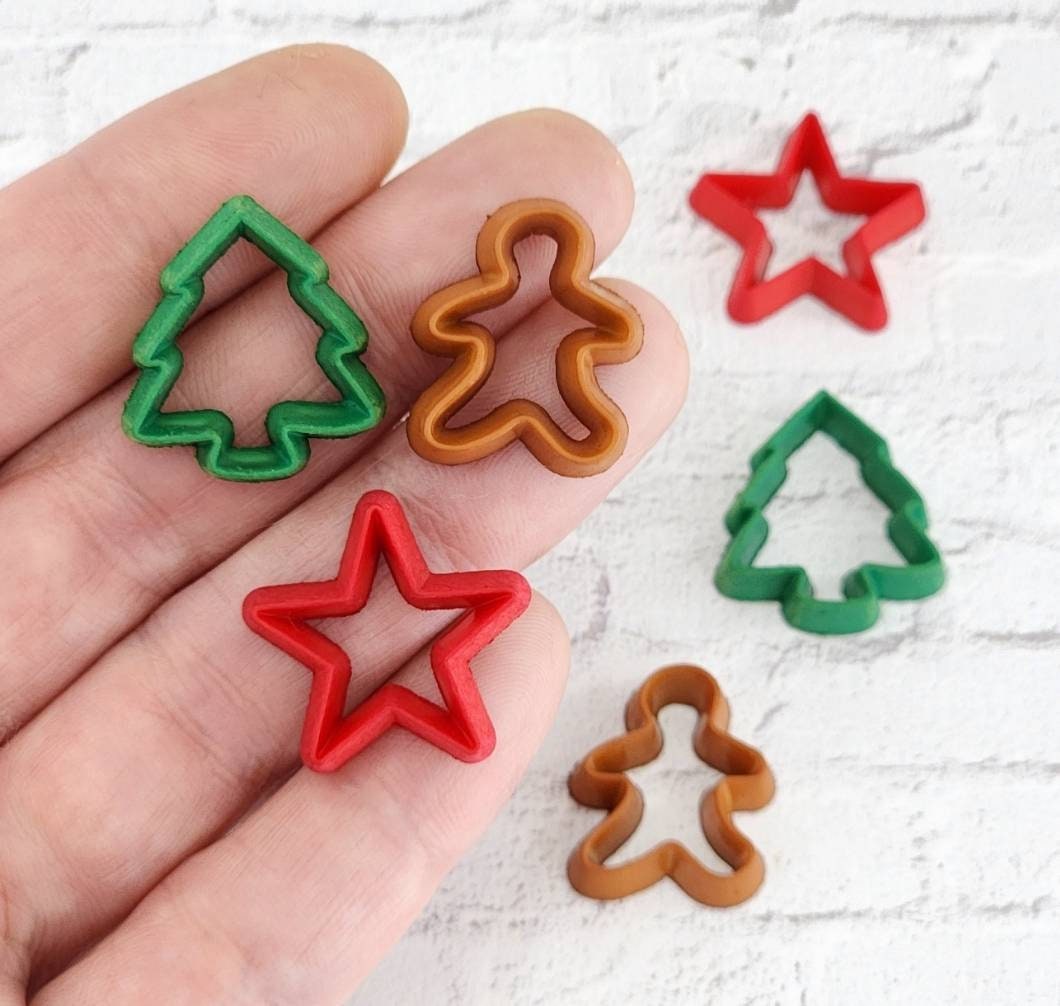 Miniature Christmas Cookie Cutters,christmas Miniatures,dollhouse ...