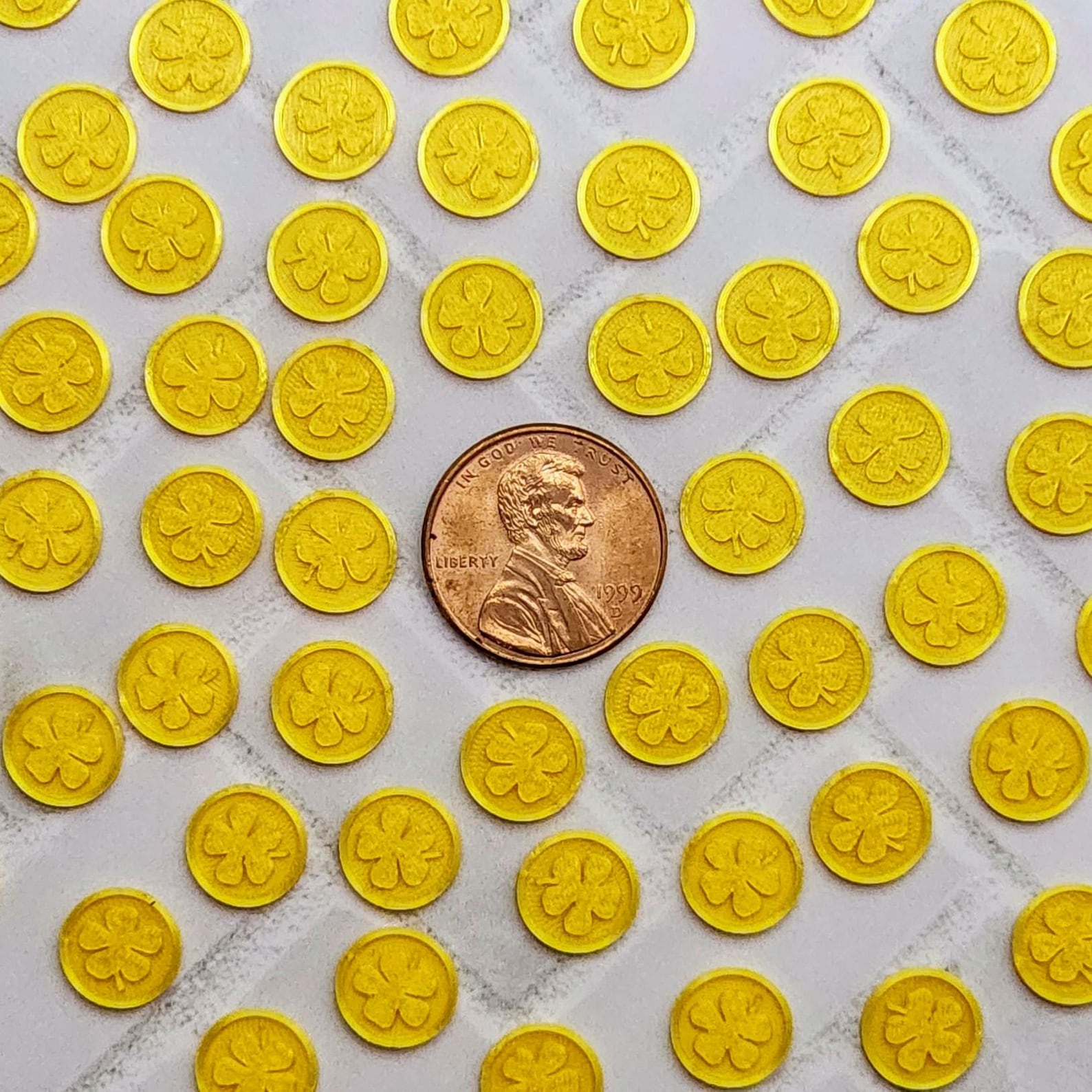 Tiny Gold Coins,10mm,st.patricks Day Coins,shamrocks,clovers,st ...