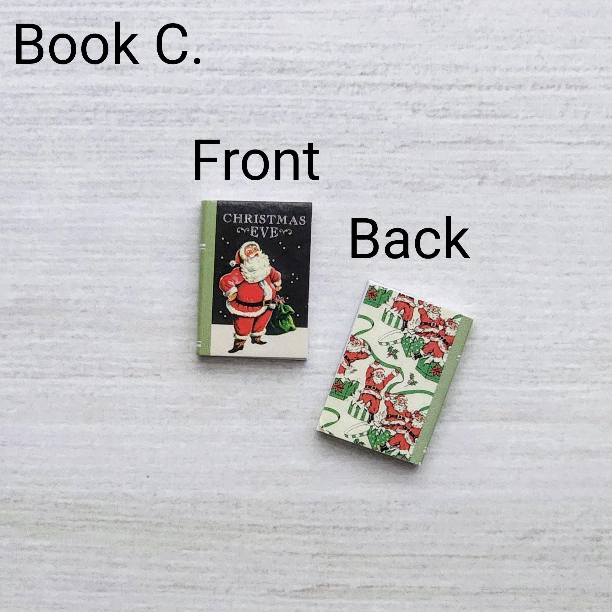Miniature Christmas Books,christmas Miniatures,dollhouse Christmas ...