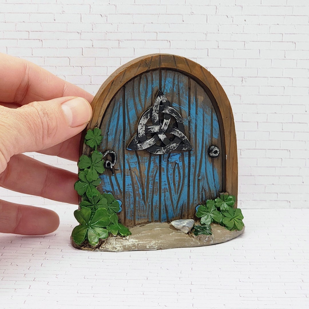 Celtic Fairy Door,miniature Fairy Door,irish Fairy Door,st.patricks Day,shamrock Door,leprechaun ...