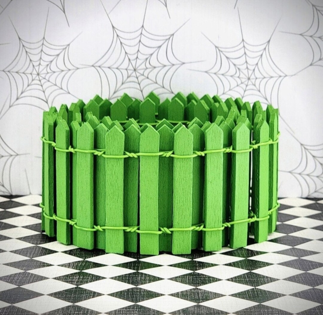 Miniature Picket Fence,fairy Garden Accessories,haunted Dollhouse ...