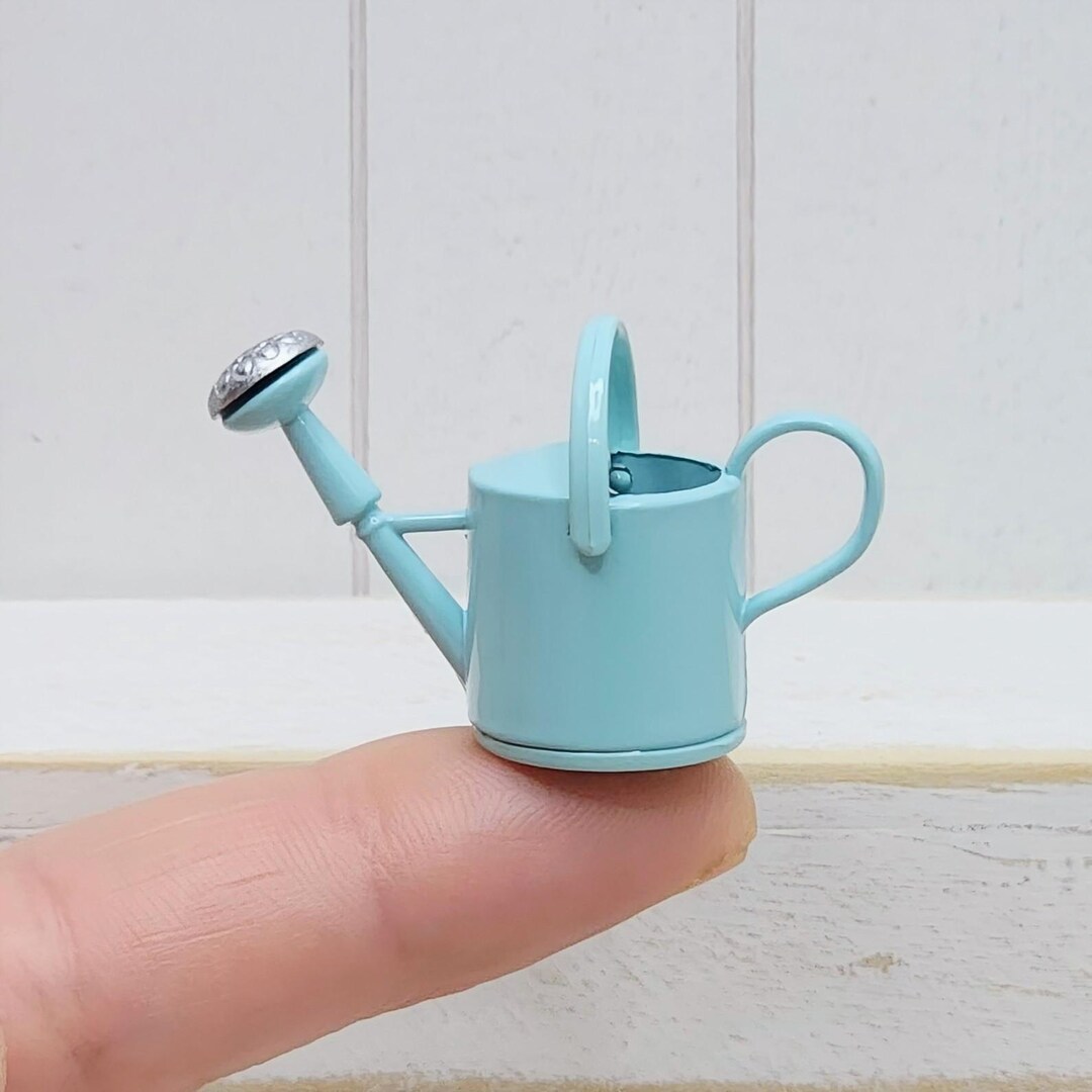 Miniature Watering Can,1:12 Scale,metal,dollhouse Miniature,garden ...