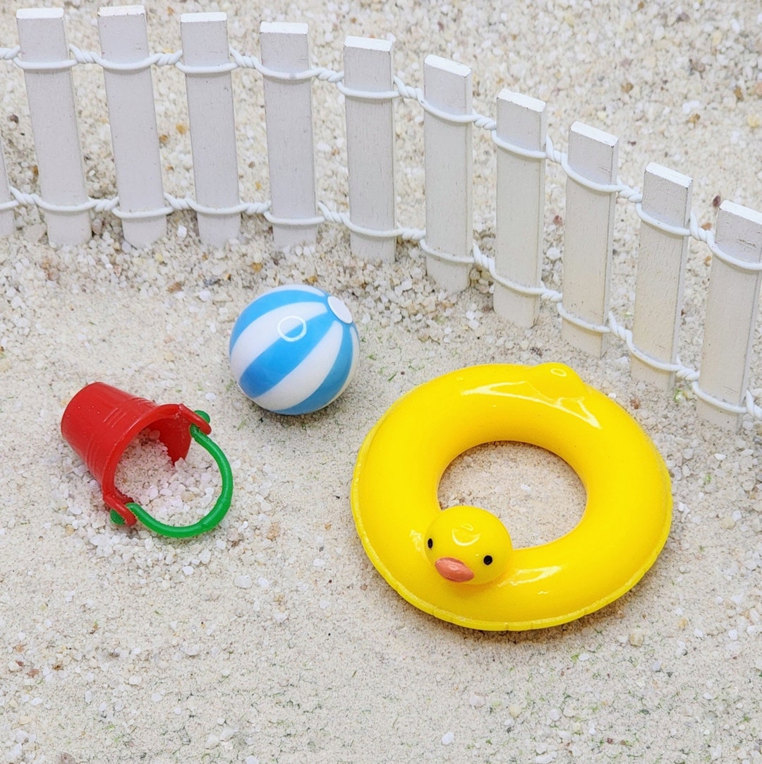 Miniature Pool Float,duck Float,miniature Beach Ball,miniature Sand ...