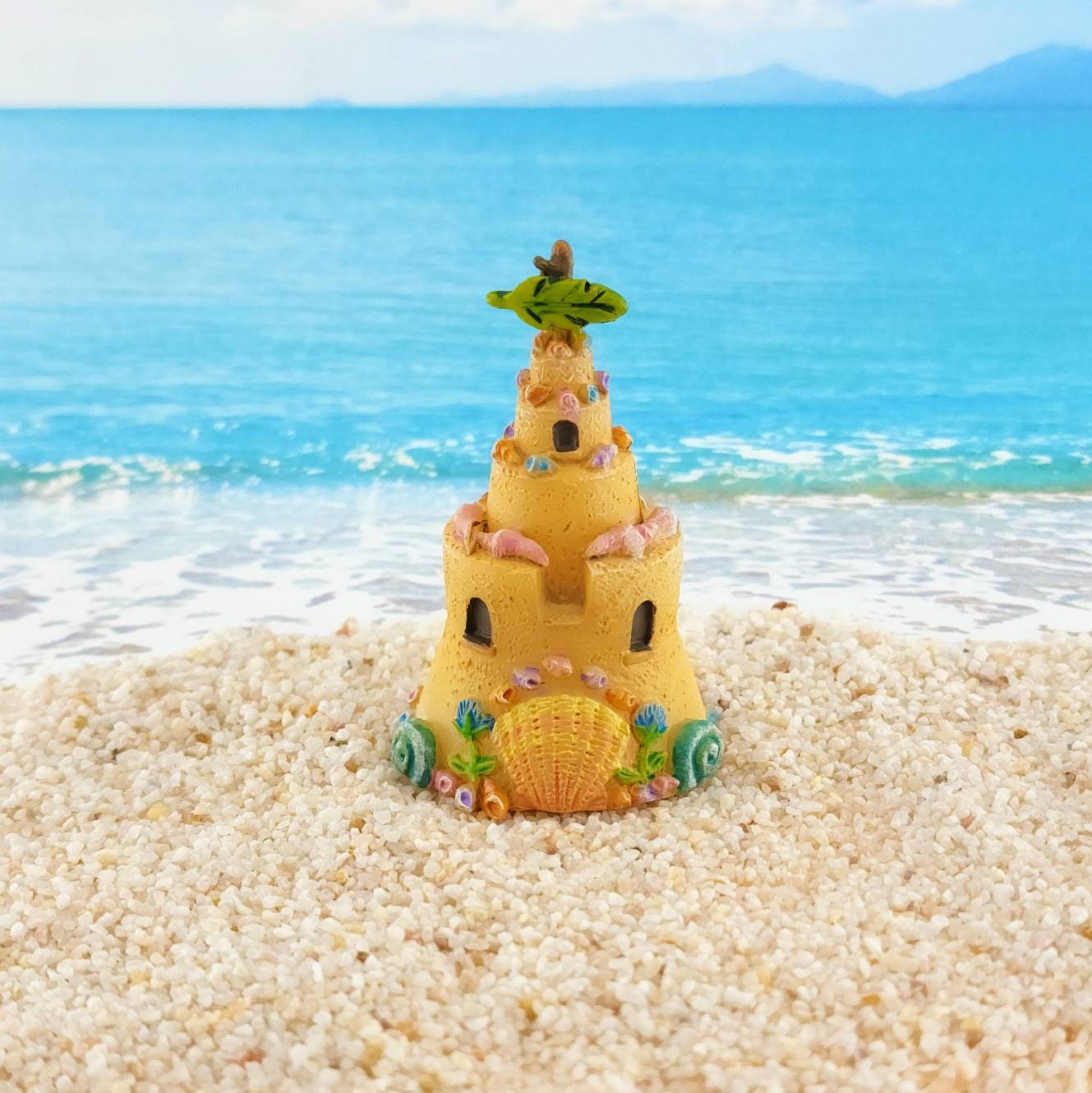 Miniature Sand Castlebeach Miniaturesmini Beach Gardenfairy - Etsy