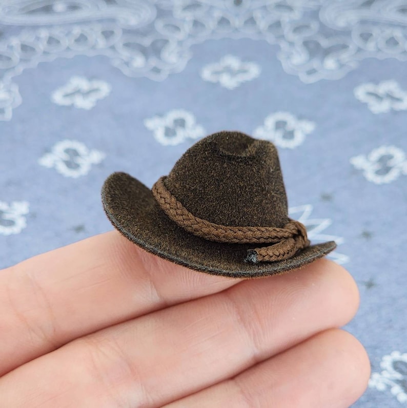 Miniature Cowboy Hat,mini Western Hat,dollhouse Cowboy,cowgirl Hat ...