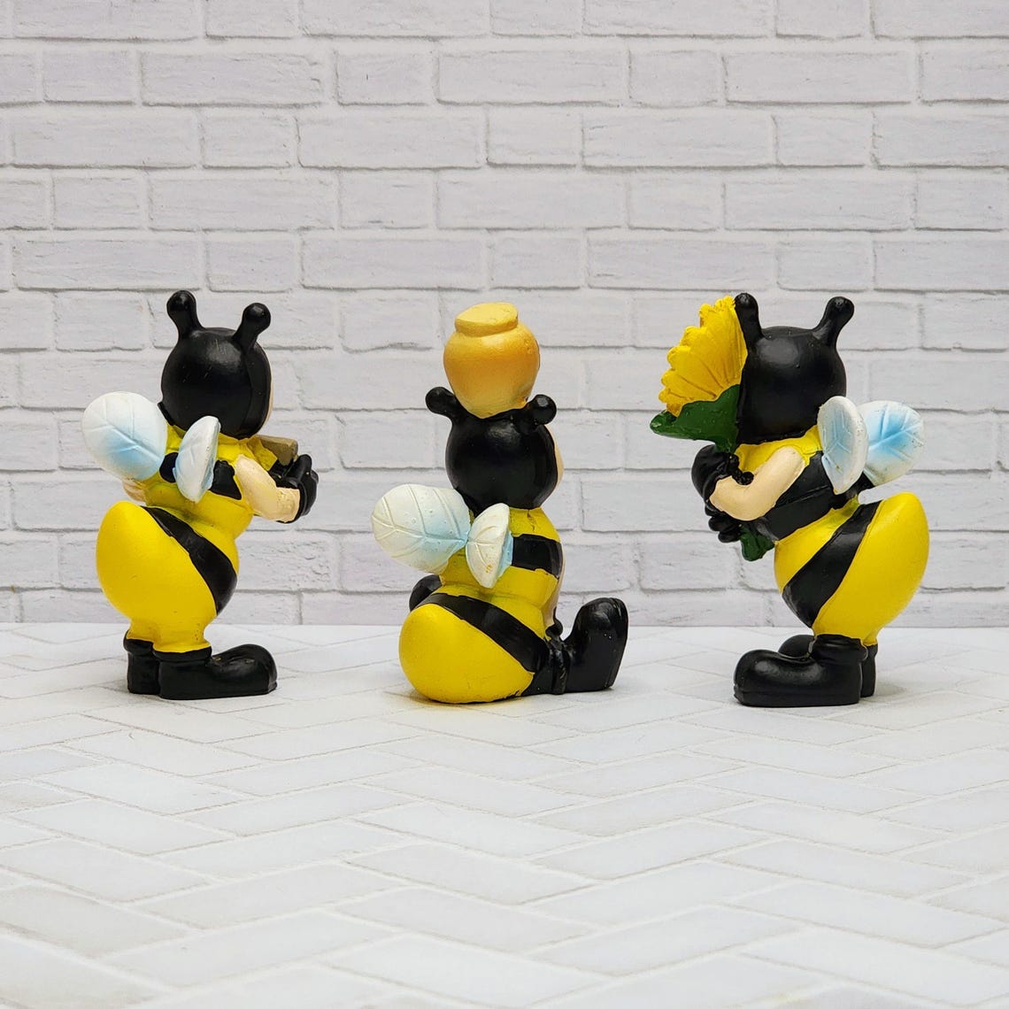 Mini Bee Figurine,bumblebee,fairy Garden Accessory,miniature Garden ...