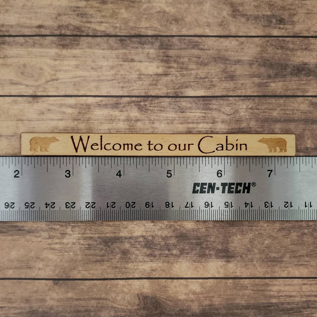 Miniature Welcome Sign,dollhouse Cabin Decor,1:12 Scale Sign,rustic ...