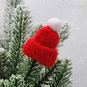 Miniature Snowman Hat,mini Knitted Hat,elf Accessory,mini Snow Hat ...