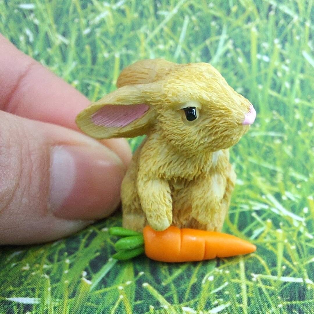 Miniature Bunny,miniature Carrot,miniature Easter Rabbit,easter ...