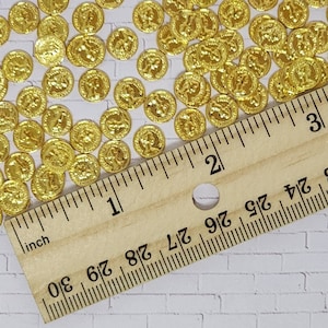 Tiny Gold Coins,metal,patricks Day Miniatures,miniature Coins,pirate ...