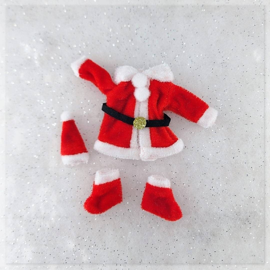 Miniature Santa Suit,santa Hat,christmas Miniatures,dollhouse Christmas ...