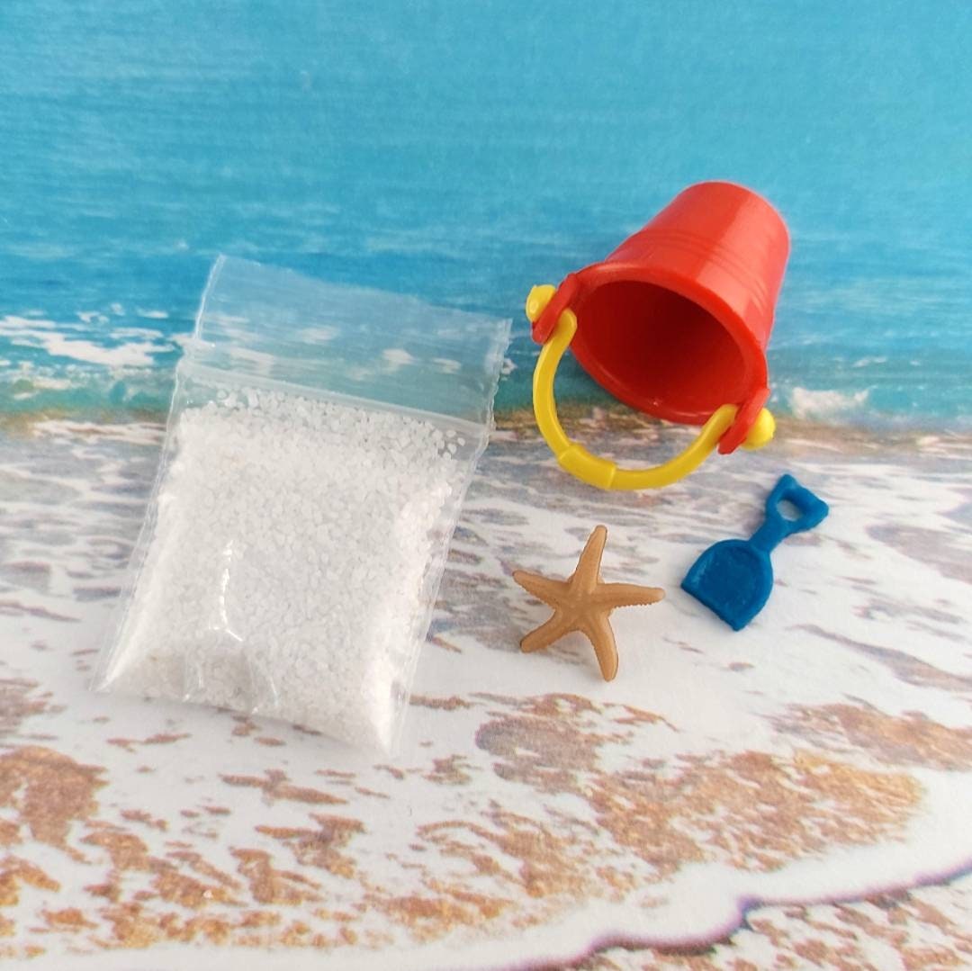 Miniature Beach Bucket Spade ShovelMini Beach AccessoryFairy | Etsy